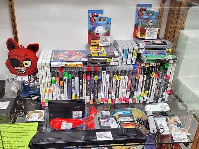 Five Nights at Freddy's meets your childhood gaming collection, proving that one person's nostalgia is another person's treasure trove.