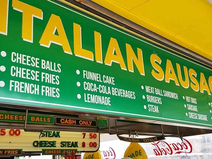 When a menu board promises this much fried goodness, you know you've found your happy place.