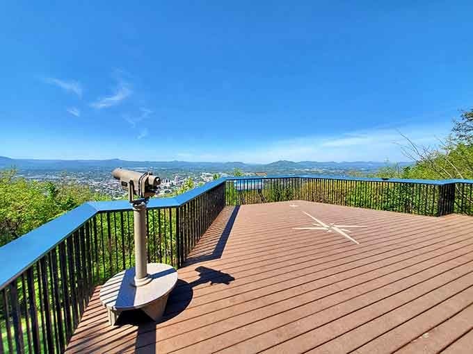 The overlook at Mill Mountain offers views that'll make your camera work overtime capturing Blue Ridge beauty.