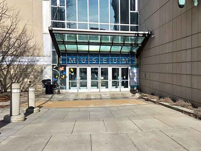 The museum's modern entrance welcomes visitors into a world where history, nature, and wonder collide in spectacular fashion.