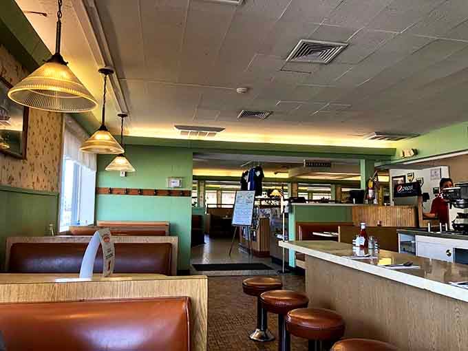 Step inside and find yourself transported to an era when diners looked like this without trying to look like this.