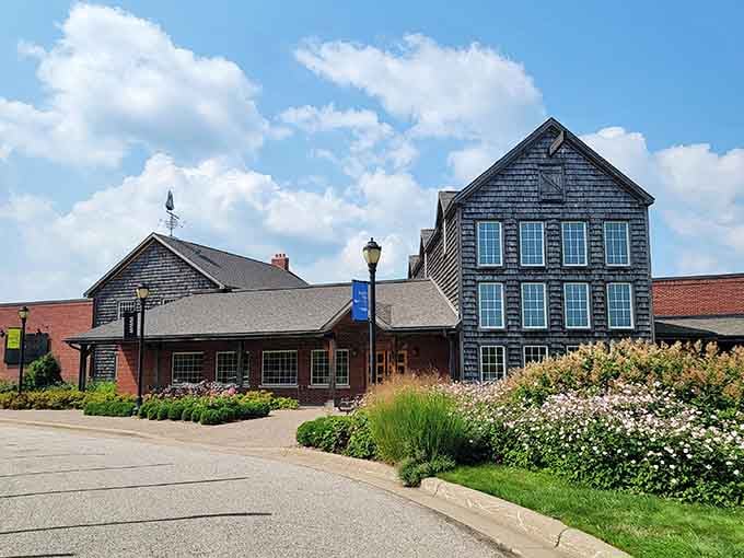 From street level, the museum's blend of traditional and modern architecture hints at treasures within.