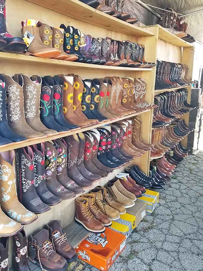 These embroidered cowboy boots offer more personality than most people's entire wardrobes, and at prices that won't break the bank.