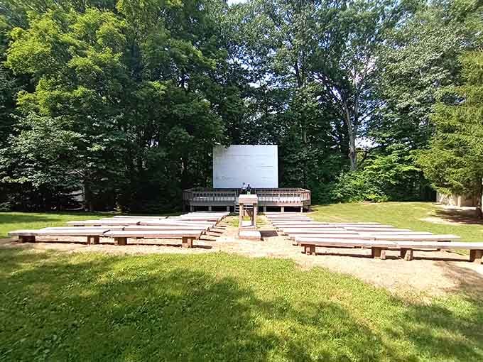 Movie night under the stars, minus the sticky floors and overpriced popcorn. Now that's entertainment done right.