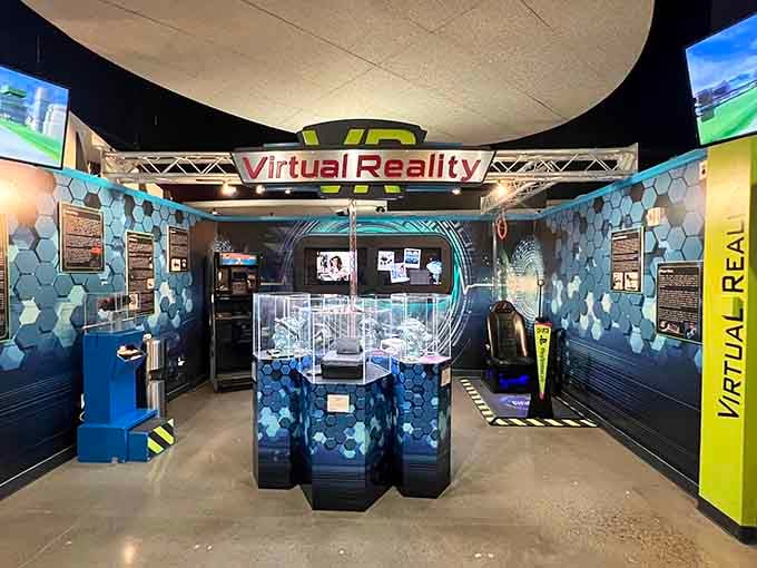 Virtual reality meets actual reality in this futuristic corner where headsets transport you beyond Frisco's city limits.