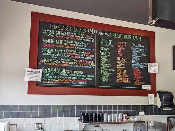 When your menu board needs colorful chalk to contain all the delicious options, you know you're in serious sandwich territory.