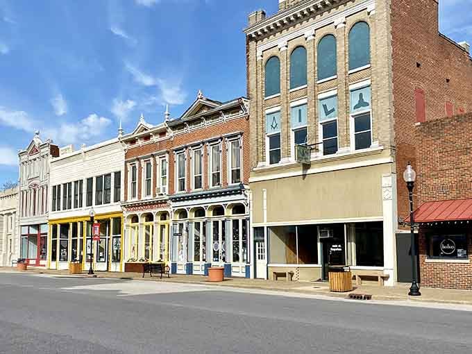Downtown New Harmony proves small-town charm isn't dead, just patiently waiting in southwestern Indiana.
