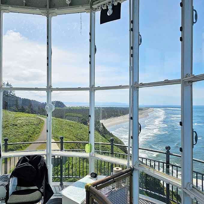 The view from the top proves that 69 stairs are a small price for panoramic perfection.