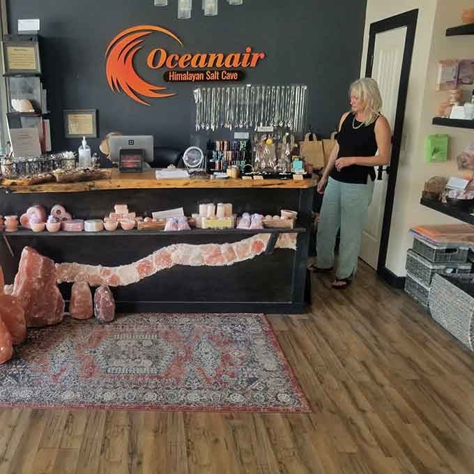 That welcoming front desk where your journey to ultimate relaxation begins with friendly faces and good vibes.