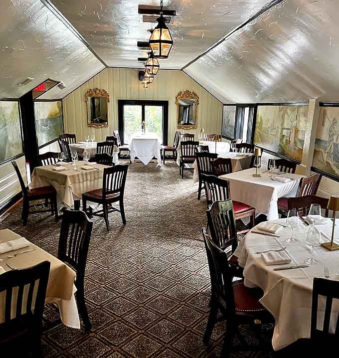 Vaulted ceilings and crisp linens create an atmosphere where even your casual Tuesday feels like a special occasion.