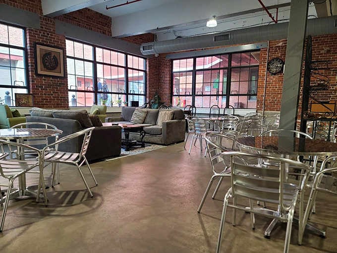 Industrial chic meets cozy caf&eacute; vibes in this converted mill space that Instagram dreams are made of.