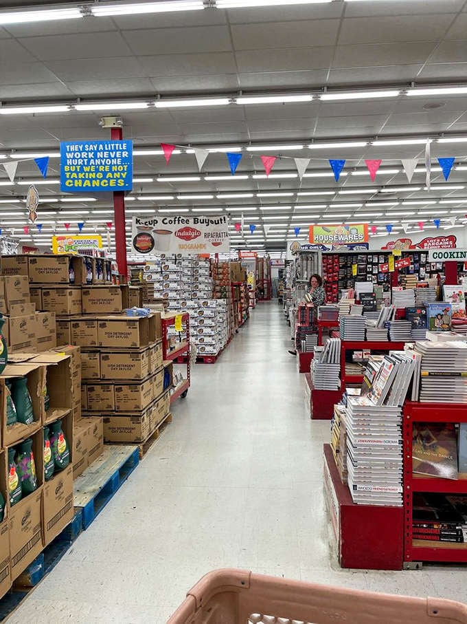 Wide aisles, colorful signs, and enough variety to make your shopping list completely irrelevant within five minutes.