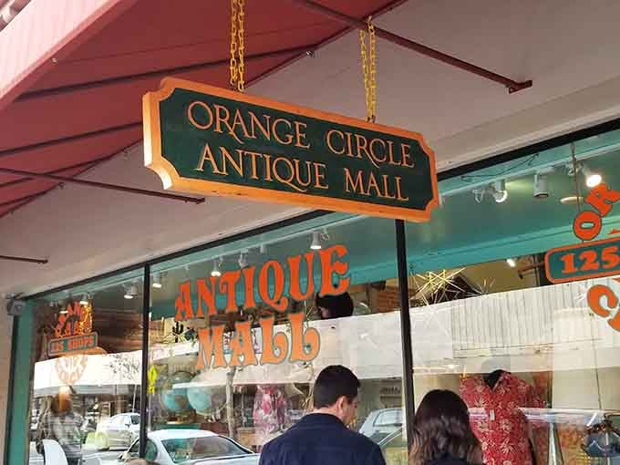 The Orange Circle Antique Mall beckons like a siren song to anyone who's ever loved a good treasure hunt on a Saturday afternoon.