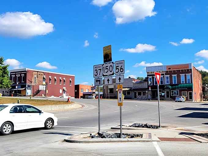 These storefronts have weathered more than weather, standing proud like your grandfather's favorite flannel shirt, perfectly worn in.