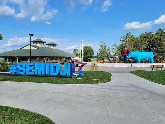 Those giant blue letters spell out the perfect Instagram moment before Instagram was even a twinkle in anyone's eye.