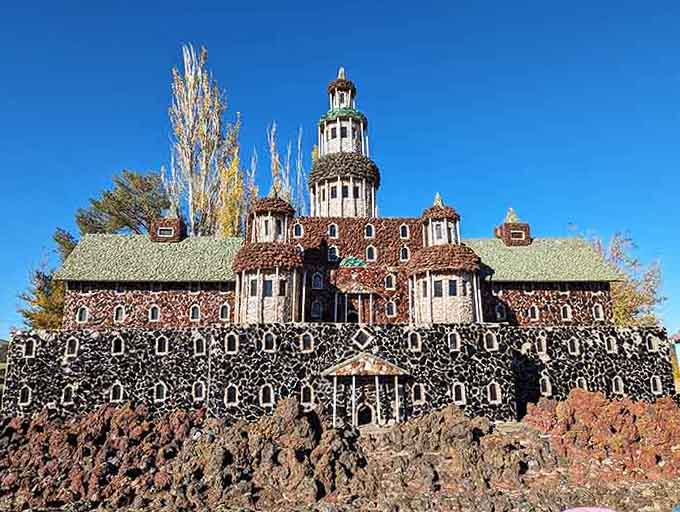 This miniature castle looks like it escaped from a fantasy novel and decided Oregon was nicer.
