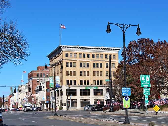 These beautifully preserved buildings on North Street tell stories of prosperity without charging you a fortune to enjoy them.