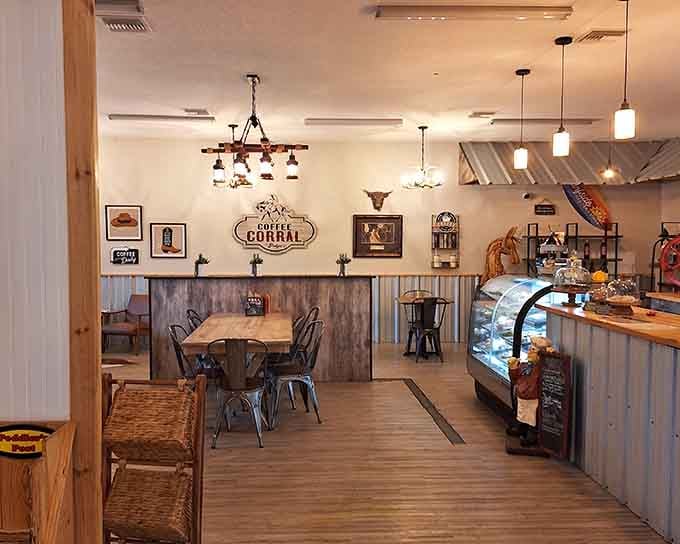 Wood, metal, and warm lighting create the kind of atmosphere where good food feels right at home.