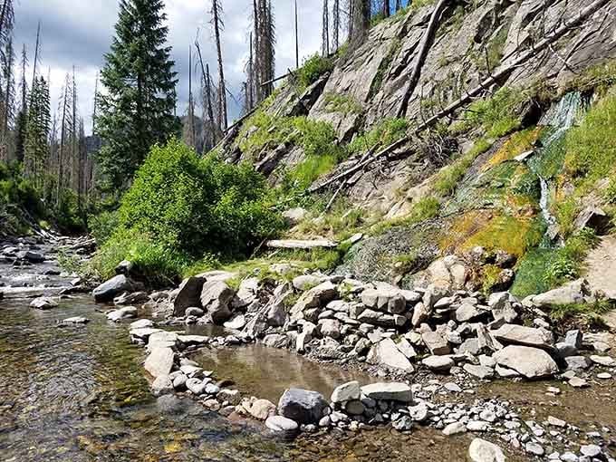 The San Juan River carved this canyon over millennia, thoughtfully leaving room for your personal spa day.