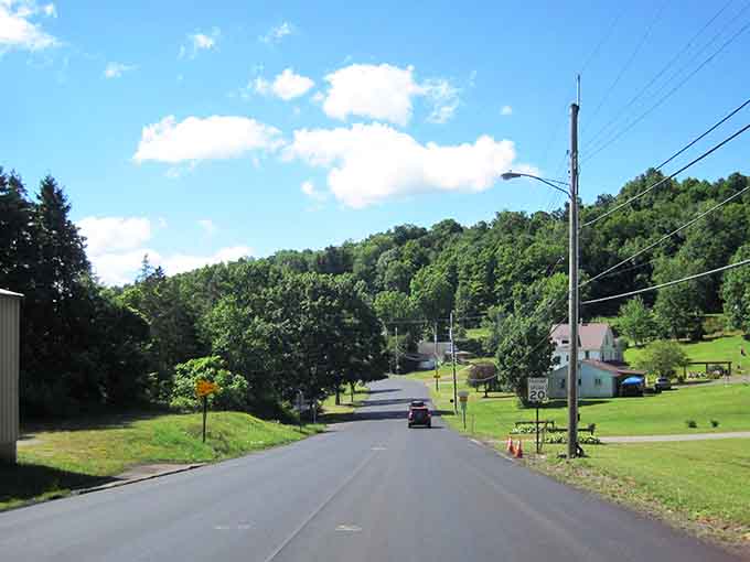 Rolling into town feels like entering a different era, where the hills embrace you like old friends.