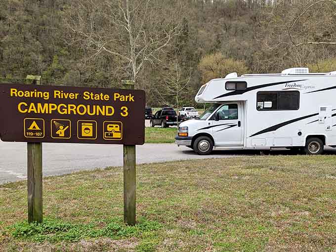 Campground 3 offers all the modern conveniences, proving you can rough it without actually having to rough it too much.