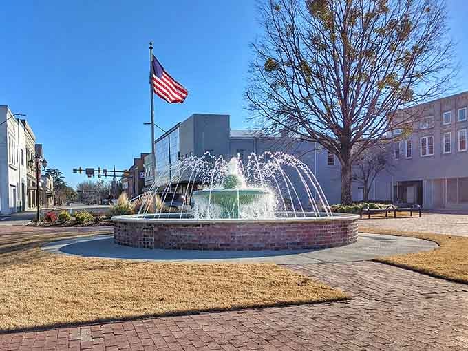 Downtown's dancing fountain brings European plaza vibes to North Carolina, proving elegance doesn't require a passport.