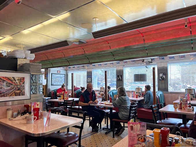 Classic booths, checkered floors, and enough retro charm to make your grandparents nostalgic for their youth.