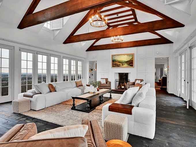 Those exposed beams aren't just for show, they're basically holding up your entire British countryside fantasy.