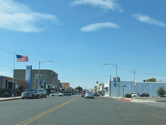 This is what Main Street America looks like when it hasn't been turned into a parking lot yet.