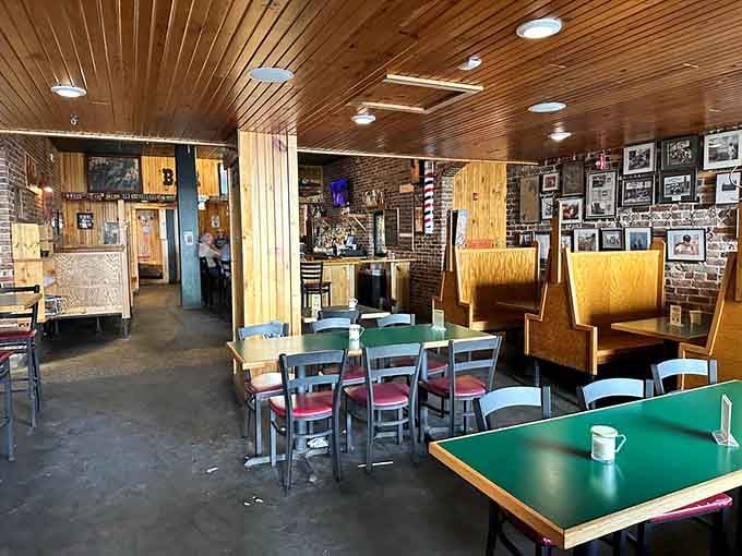 Step inside and you'll find exposed brick, cozy booths, and an atmosphere that feels like coming home hungry.