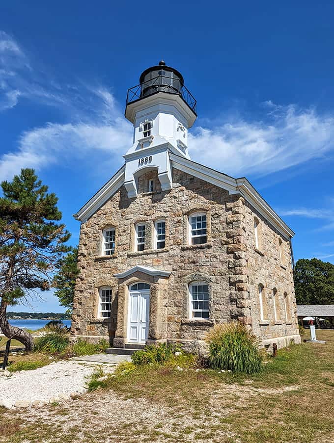 The lighthouse's distinctive architecture proves that functional design can also be absolutely stunning, even after 150-plus years.