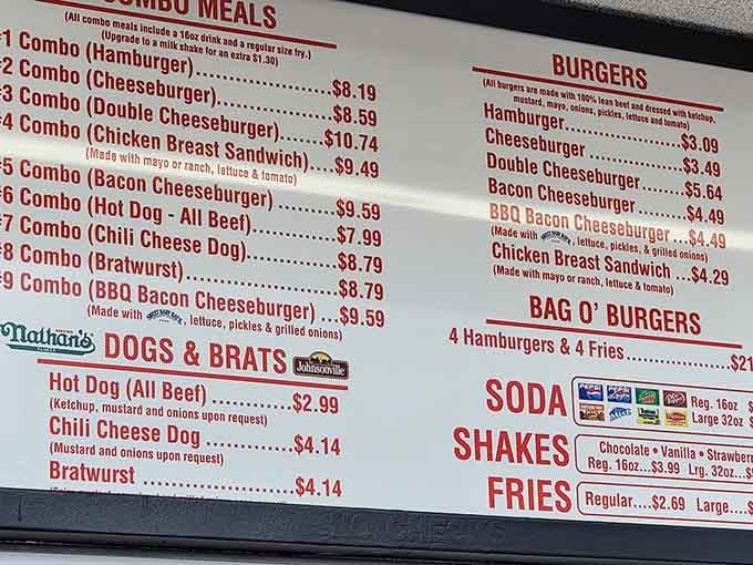 When a menu lets you order by the sack, you know someone understands what America really needs.