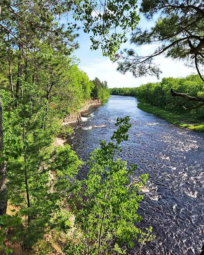 The St. Croix River flows through here like it's got all the time in the world.
