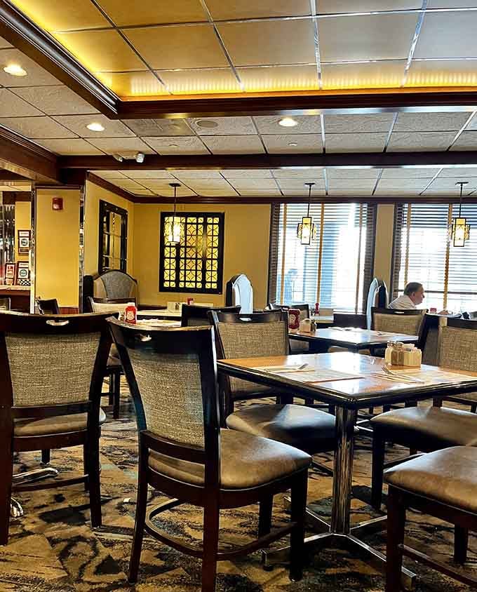 Clean lines, comfortable seating, and enough space to actually enjoy your meal &ndash; this is how diners should look in the 21st century.