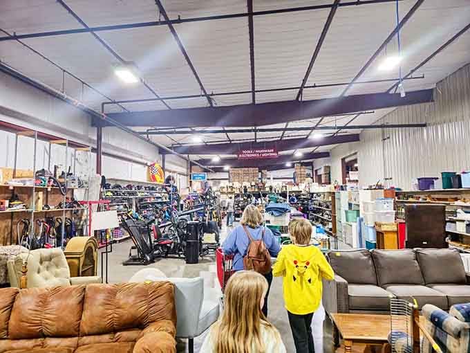 Wide aisles and endless possibilities stretch before you like a bargain hunter's promised land awaits.