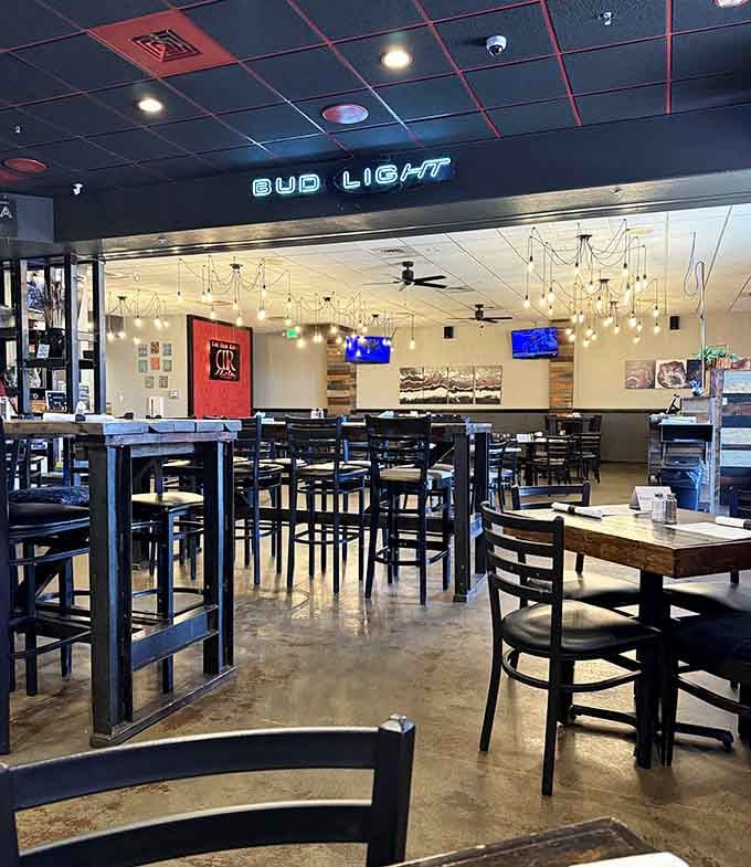 Modern comfort meets small-town charm in a dining room that could teach city restaurants a thing or two.