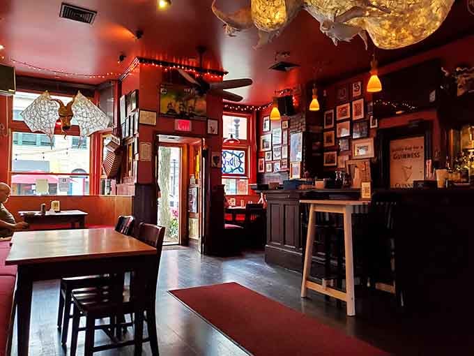 Step into this cozy space where the walls tell stories and every corner feels like a warm Irish hug.