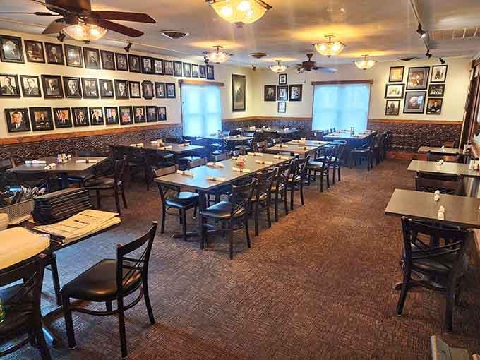 Inside, framed memories line the walls while comfortable tables await your prime rib pilgrimage.