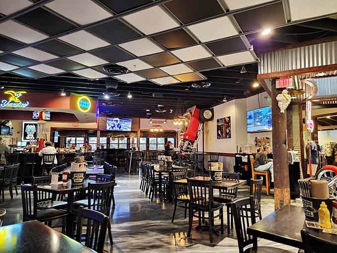 Walking into this place feels like stepping into the coolest garage party you've ever been invited to attend.