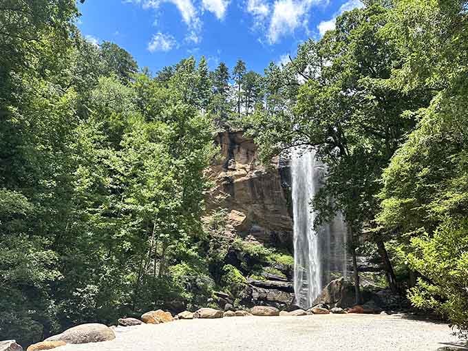 The viewing area gives you front-row seats to nature's longest-running show, complete with occasional rainbow encores.