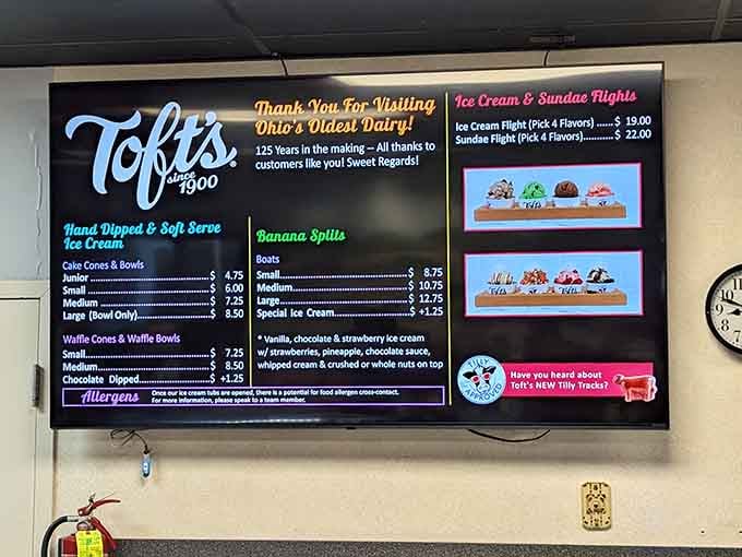 This menu board is your roadmap to happiness, featuring flights that let commitment-phobes sample multiple flavors guilt-free.