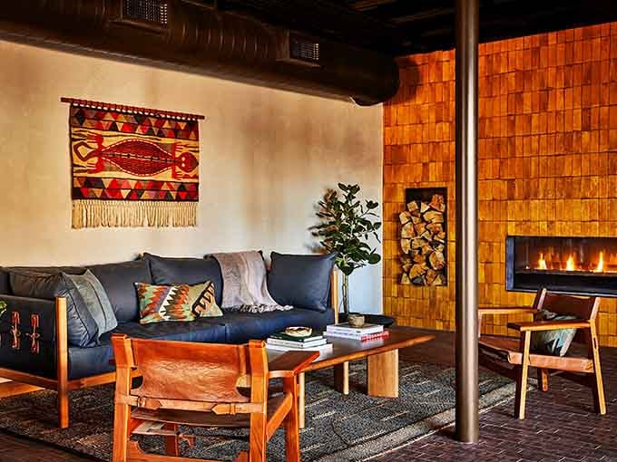 Mid-century modern meets Southwest soul in a lobby that makes you want to linger over coffee indefinitely.