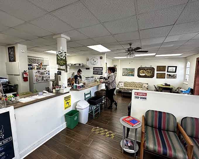 Step inside and you'll swear someone built a time machine disguised as an ice cream parlor.