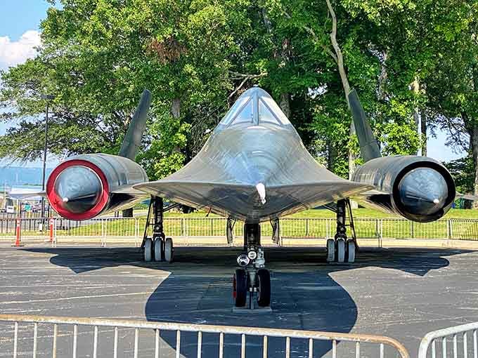 The SR-71's cooler cousin, this A-12 Blackbird could outrun its own sound while you're still finding your car keys.
