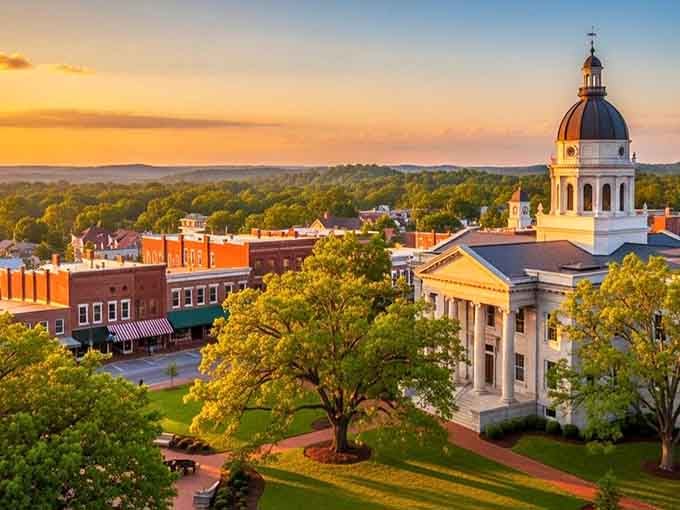 That courthouse dome rising above the treetops isn't just architecture, it's Union announcing itself with quiet confidence and undeniable charm.