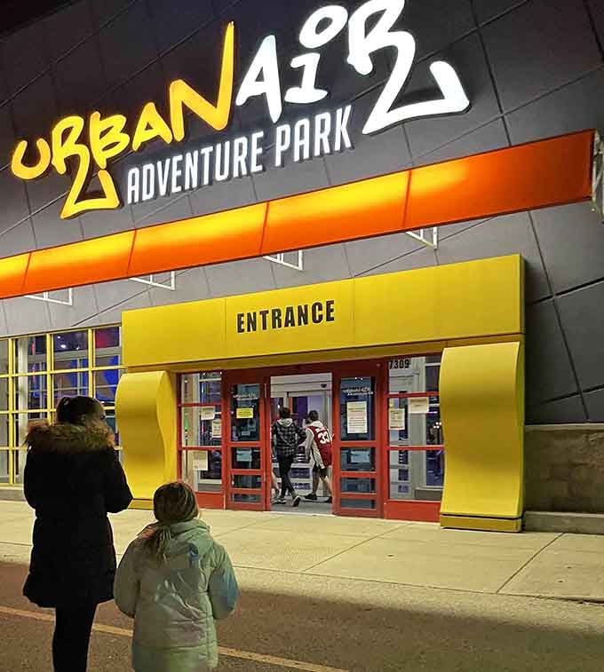 Those red doors are the gateway to organized chaos, and your kids are about to love every minute.