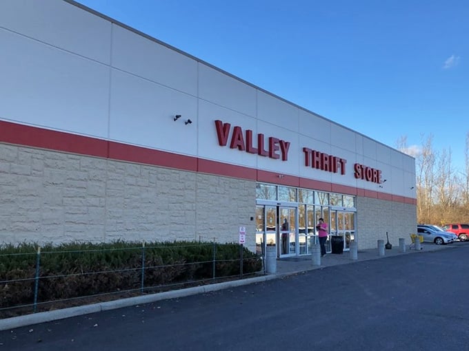 That massive building isn't compensating for anything &ndash; it genuinely needs all that space for the goods.