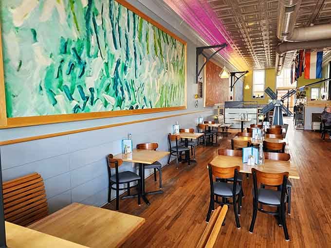 Step inside and those Van Gogh-inspired murals transport you straight to a European caf&eacute; without the passport hassle.