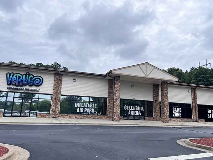 The storefront promises inflatable adventures and gellyball battles, basically everything your inner child has been requesting for decades.