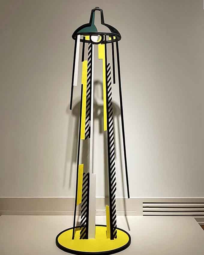 This sculpture looks like it escaped from a comic book and decided museum life beats fighting superheroes any day.